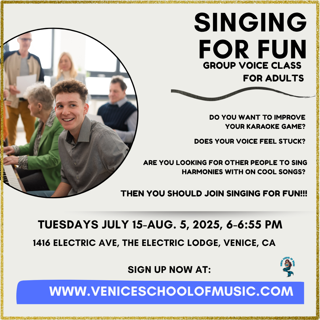 Singing for Fun: Group Singing Class For Adults - Jul 29, 2025 - Events ...