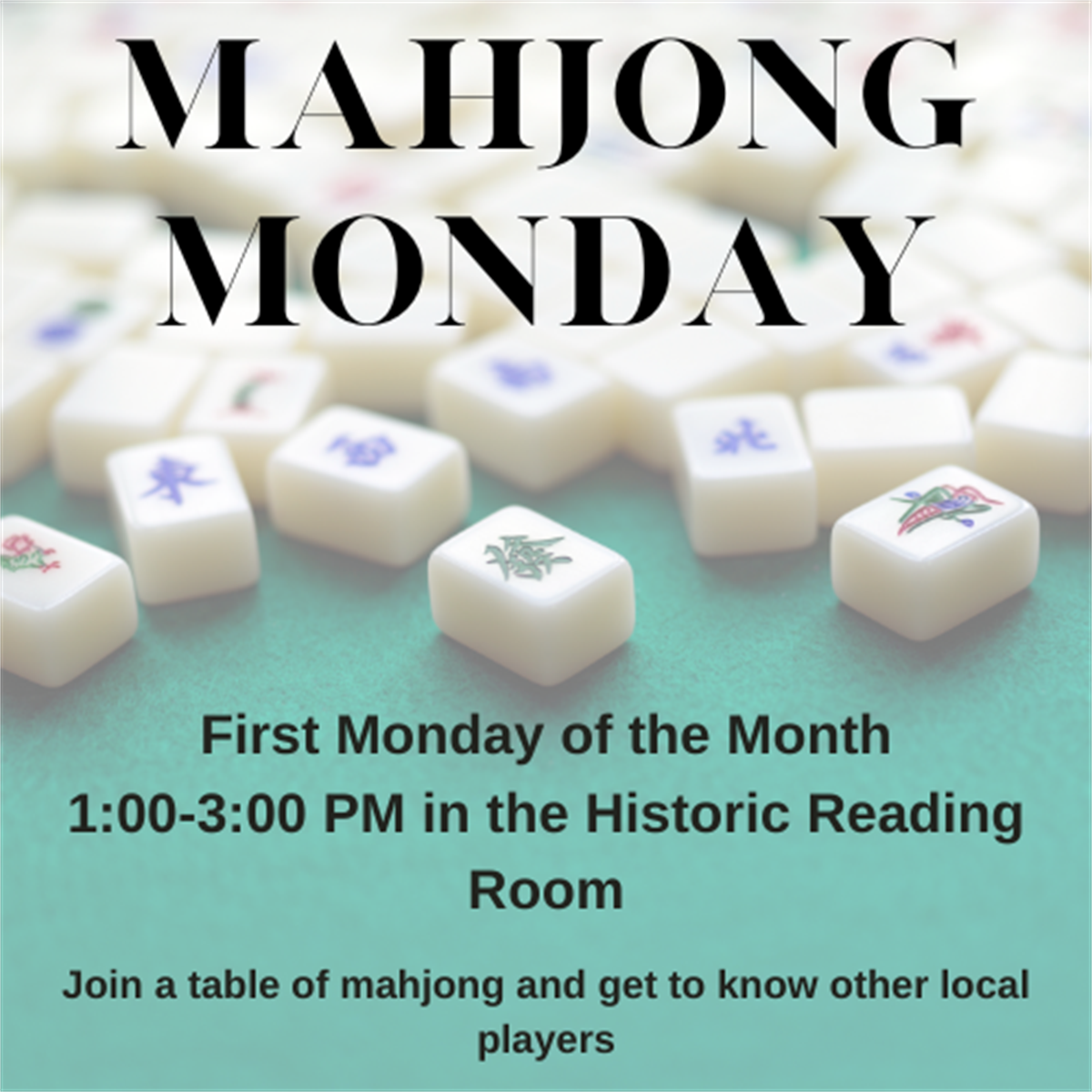Mahjong Monday - Jul 7, 2025 - Baraboo, Wisconsin.