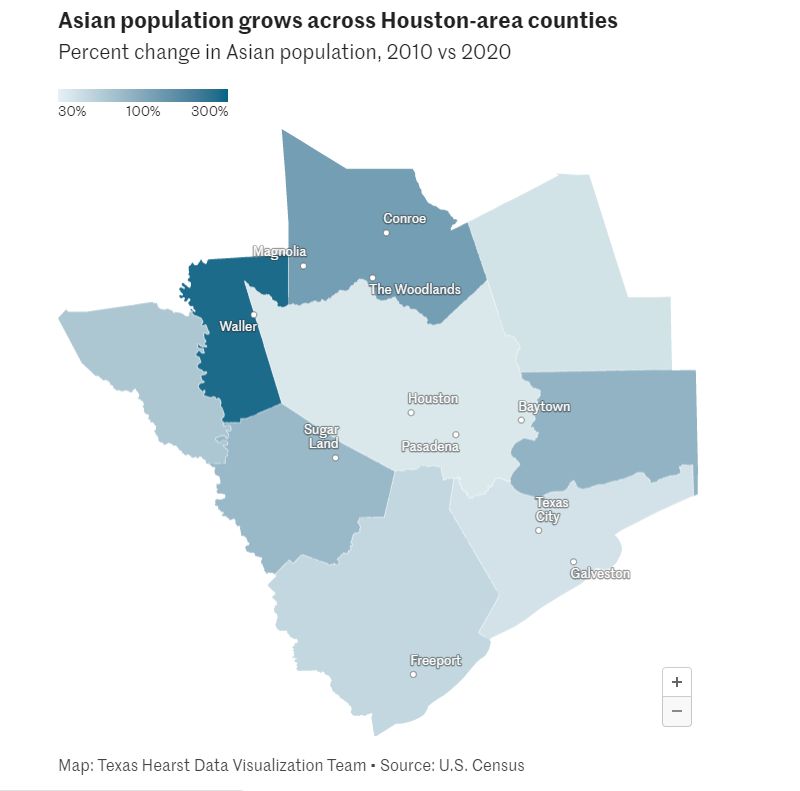 Six Houston-Area Counties with the Greatest Share of Asian Americans - Blog