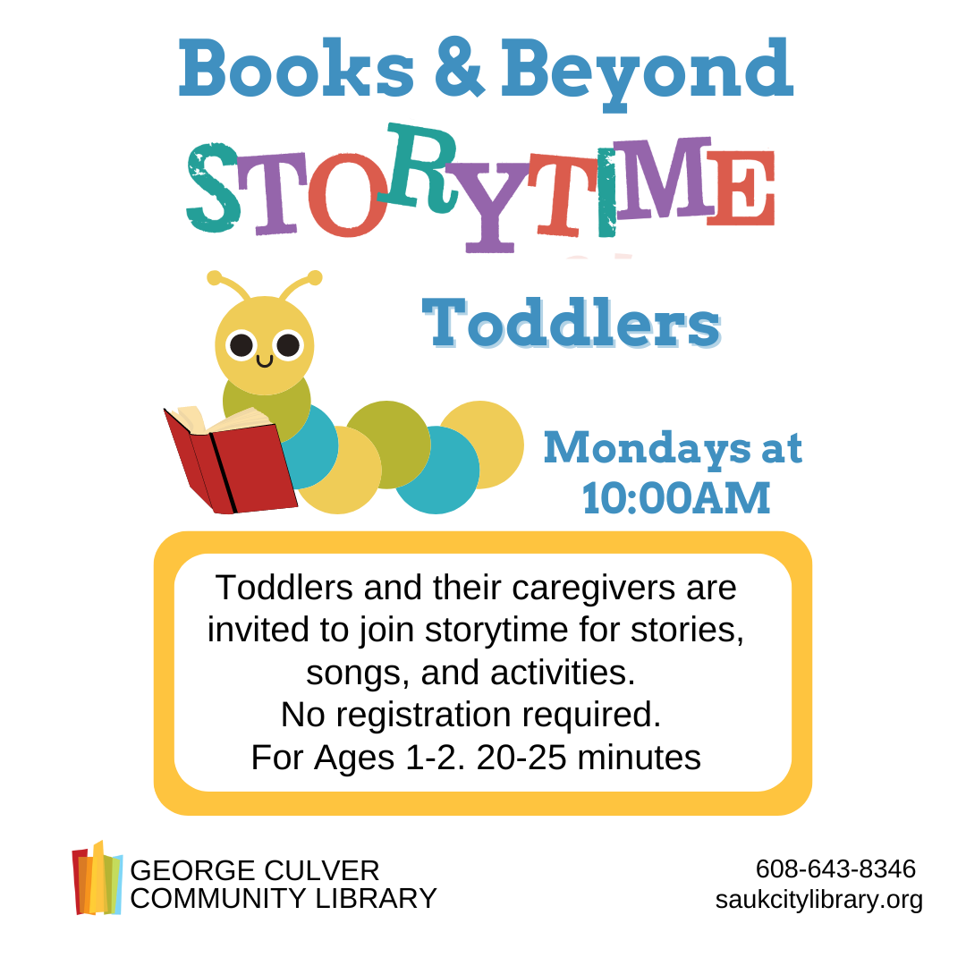 Books & Beyond: Toddler Storytime - Oct 27, 2025 - Sauk Prairie Area ...
