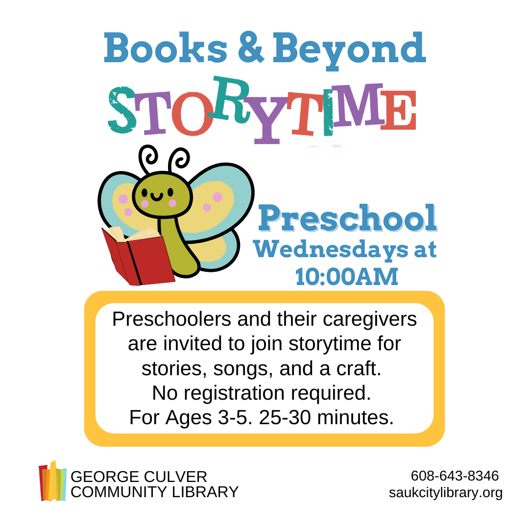 Books & Beyond: Preschool Storytime - Oct 8, 2025 - Sauk Prairie Area ...