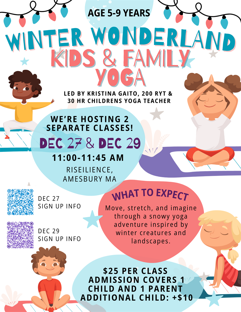 Winter Wonderland Kids & Family Yoga, RISEilience - Dec 27, 2025 ...