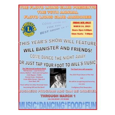 70th Annual FLOYD LIONS CLUB MUSIC JAMBOREE - News - Roosevelt County ...