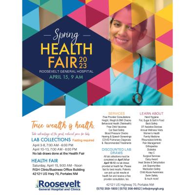 Spring Health Fair - News - Roosevelt County Chamber of Commerce, NM