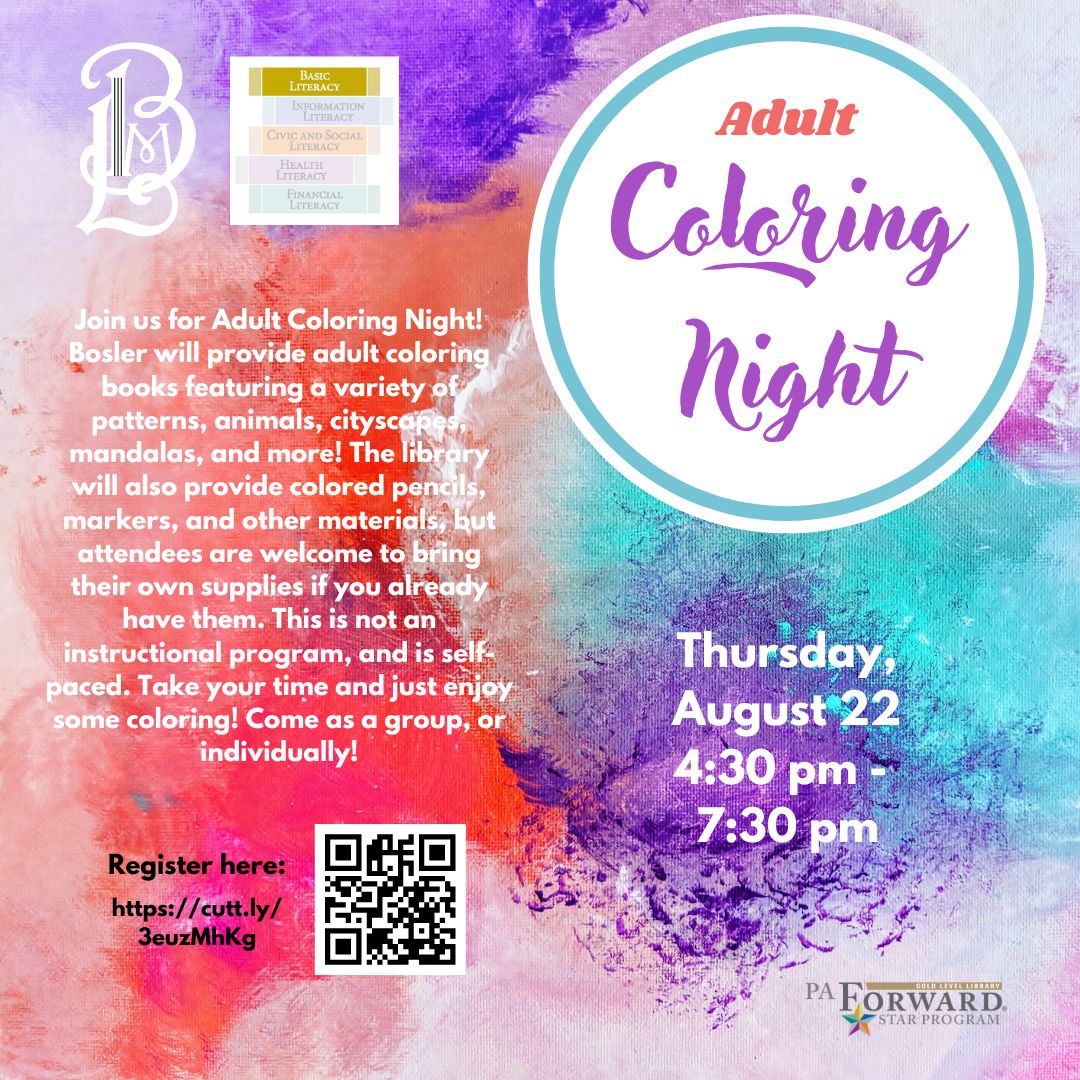 Adult Coloring Night - Nov 12, 2025