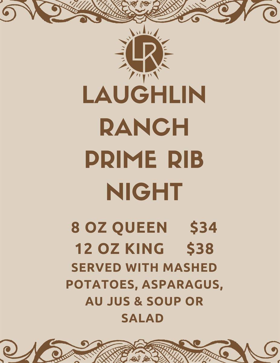 Prime Rib Night at Laughlin Ranch - Jul 2, 2027 - Laughlin Chamber of ...
