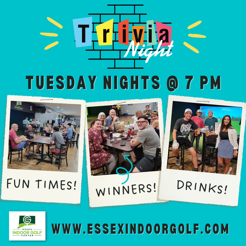 Trivia Night at Essex Indoor Golf - Oct 14, 2025