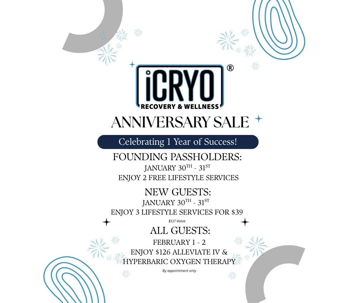iCRYO Recovery and Wellness - 1 Year Anniversary Celebration @ iCRYO ...