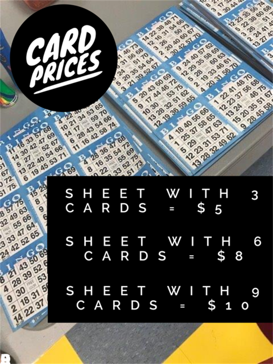 BINGO at James Valley Community Center - Jul 20, 2027