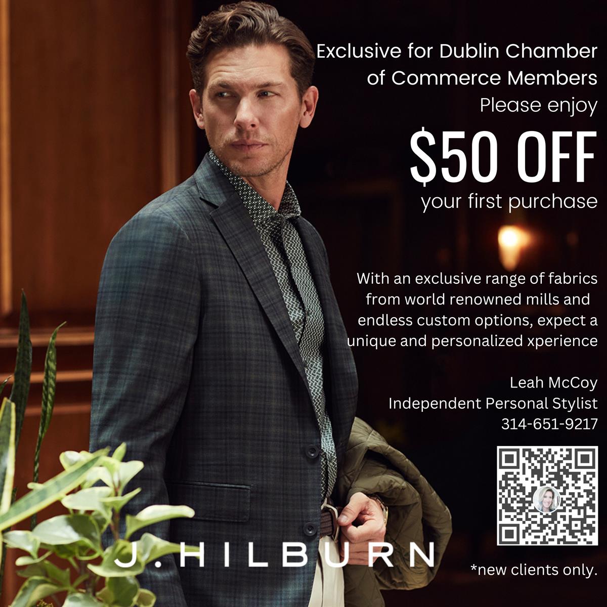 J.Hilburn Custom Menswear - Leah McCoy, Independent Personal Stylist ...