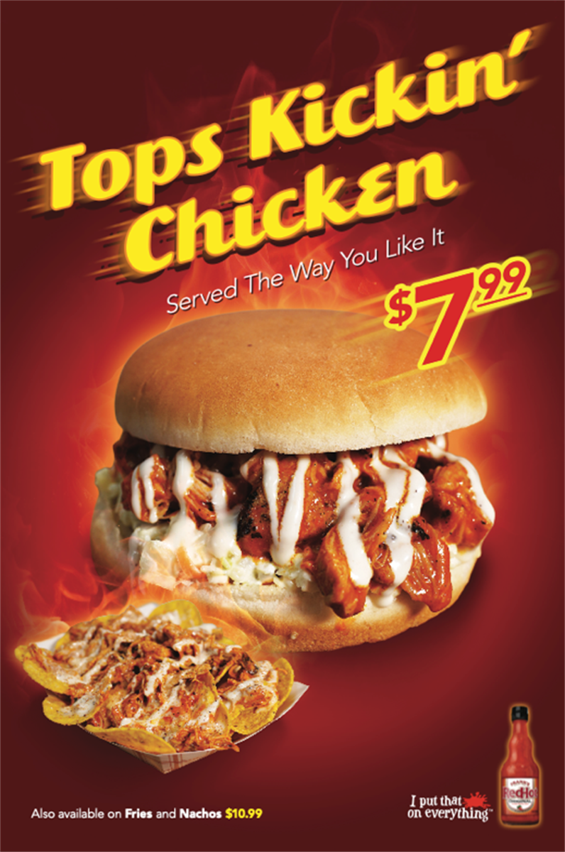 Spice Up the Holidays with Tops Bar-B-Q & Burgers’ New Kickin’ Chicken ...