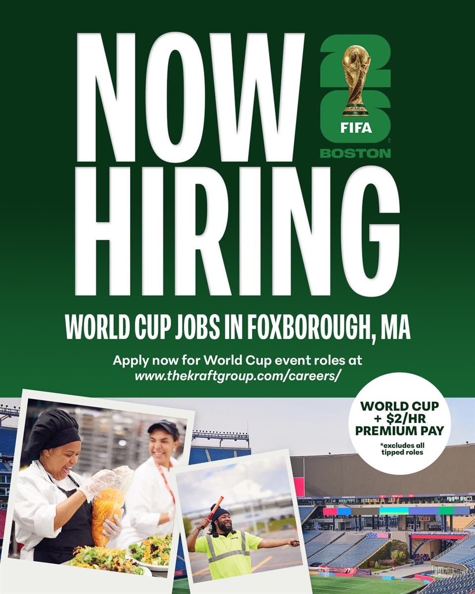 Gillette Stadium - Boston 2026 World Cup - Event Day Staff @ Gillette ...