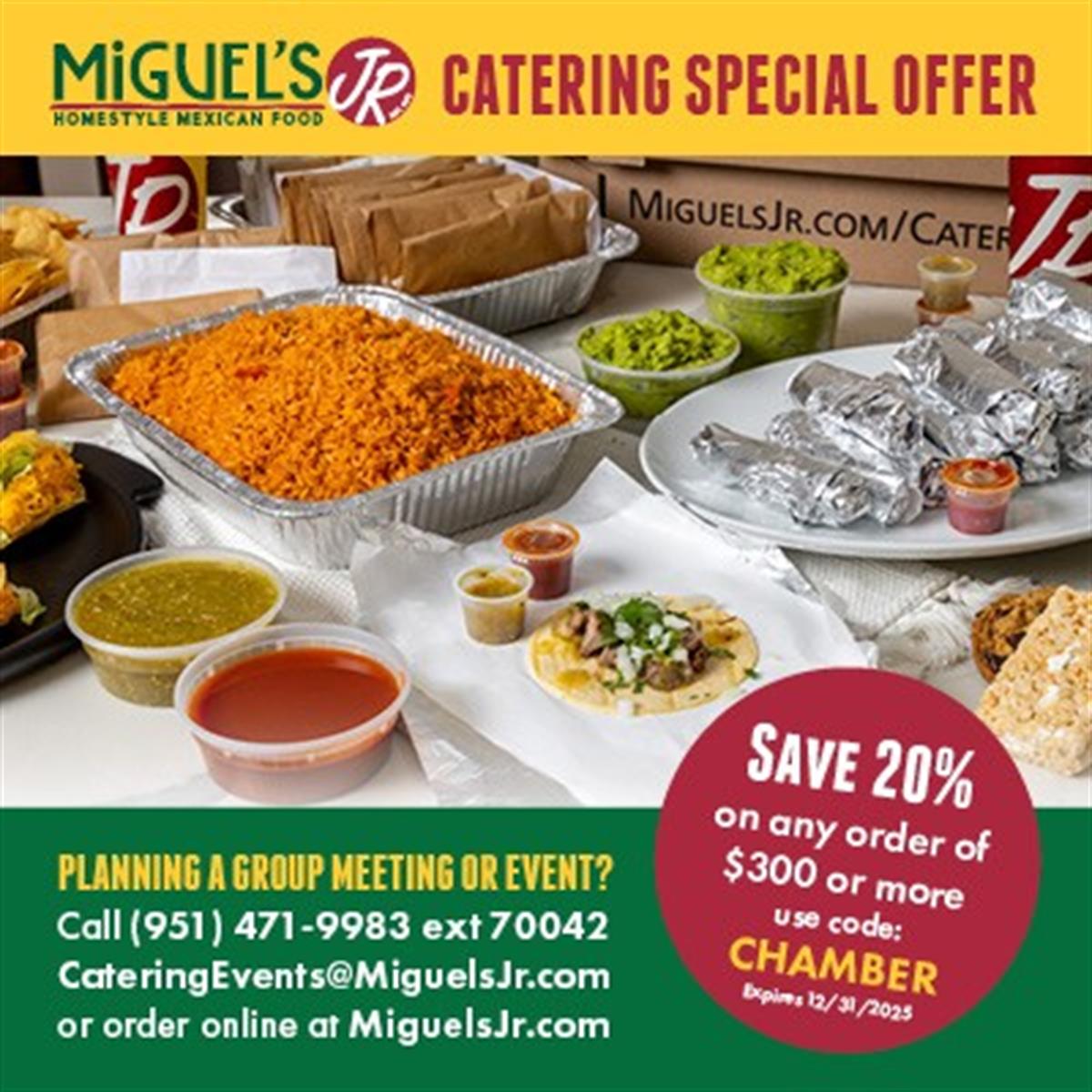 Miguel's Jr. Restaurant - Miguel's Jr Exclusive 20% Discount on ...