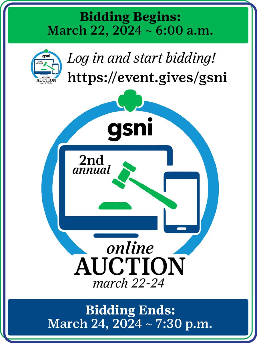 Girl Scouts of Northern Illinois - 2nd Annual Online Auction - Mar 22, 2024 to Mar 24, 2024 ...