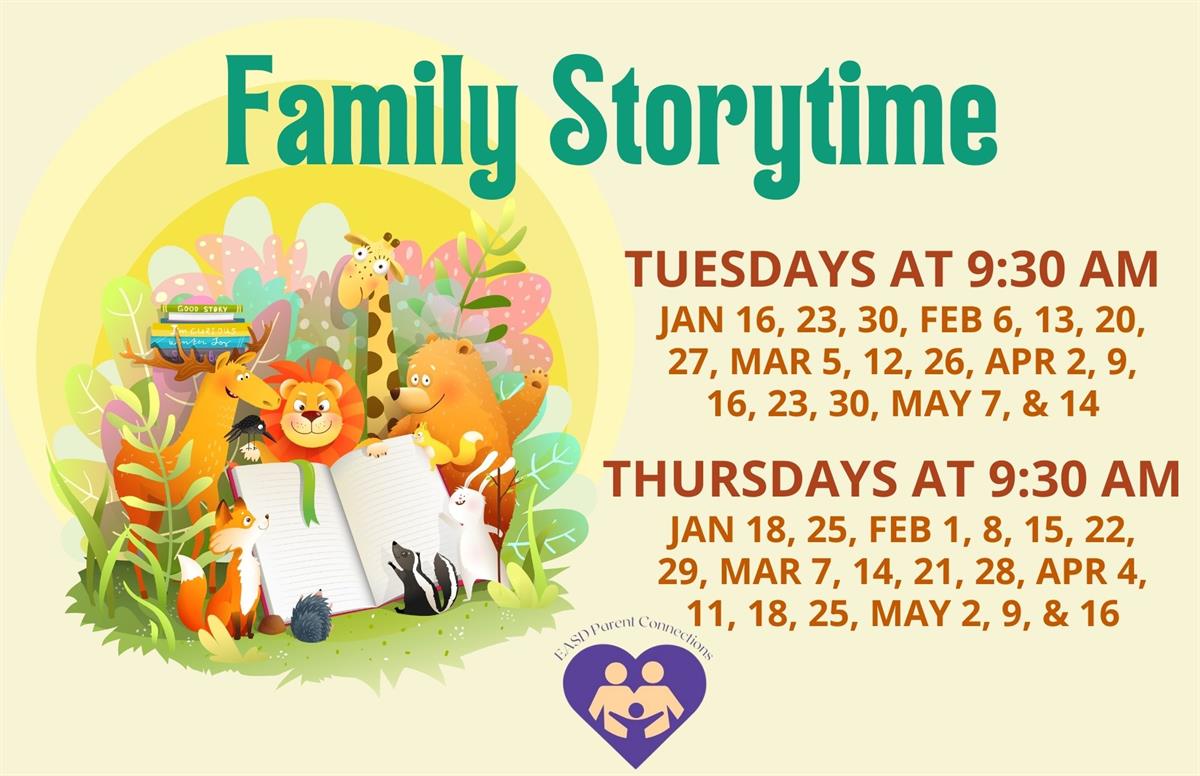 Family Storytime with Miss Esther - Mar 12, 2024