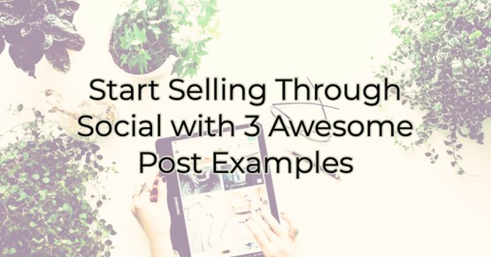 Start Selling Through Social with 3 Awesome Post Examples - Blog ...