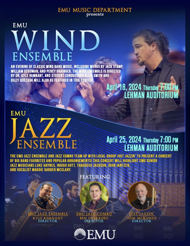 EMU Jazz Ensemble Concert - Apr 25, 2024