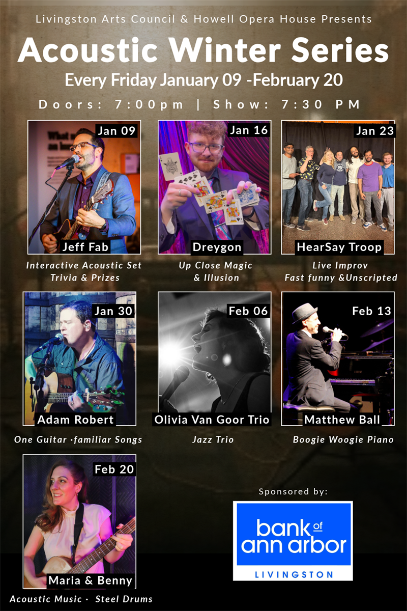 Acoustic Winter Series at the Howell Opera House - Feb 20, 2026 ...