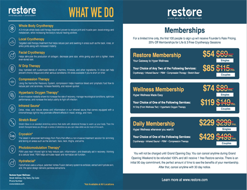 Restore Hyperwellness Spring | Health & Fitness - The Woodlands Area ...