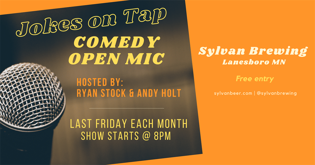 Jokes on Tap: Comedy Open Mic at Sylvan Brewing - Jun 27, 2025