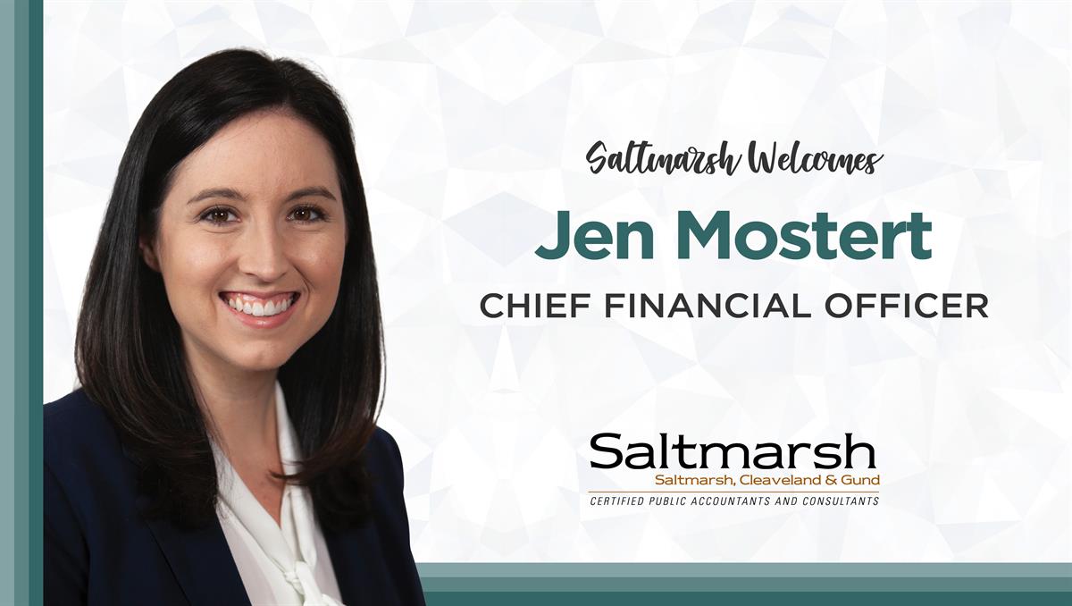 Saltmarsh Names Jen Mostert Chief Financial Officer - News - Greater ...