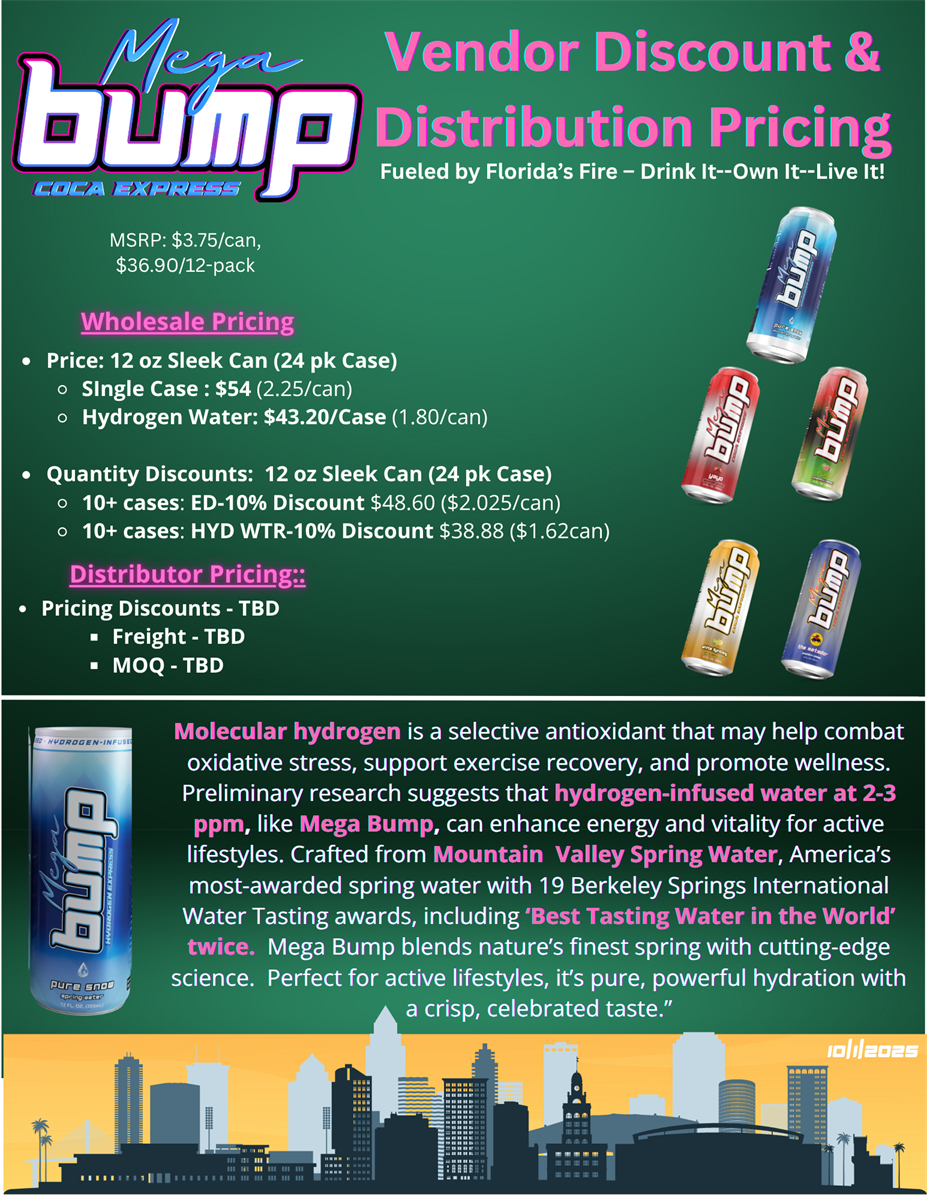 7th Sky - Mega Bump Healthy alternative to Energy - Hot Deal