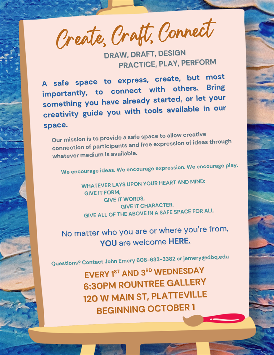 Create Craft Connect - Apr 1, 2026 - Community Events | Platteville Regional Chamber