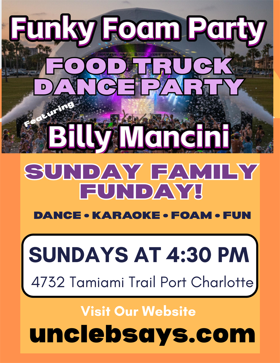 Funky Foam Food Truck Party Billy Mancini Live — Disco & Funk Dance ...