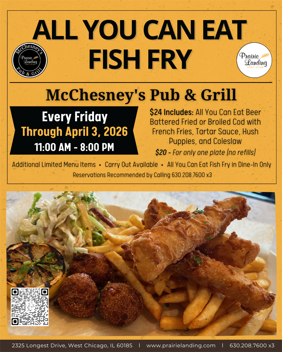 All You Can Eat Fish Fry at Prairie Landing Golf Club - Mar 6, 2026 ...