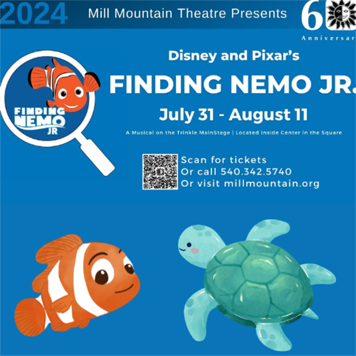 Disney/Pixar's Finding Nemo Jr. at Mill Mountain Theatre - Jul 31, 2024
