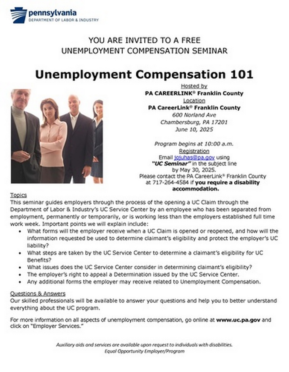 Unemployment Compensation 101 - Jun 10, 2025