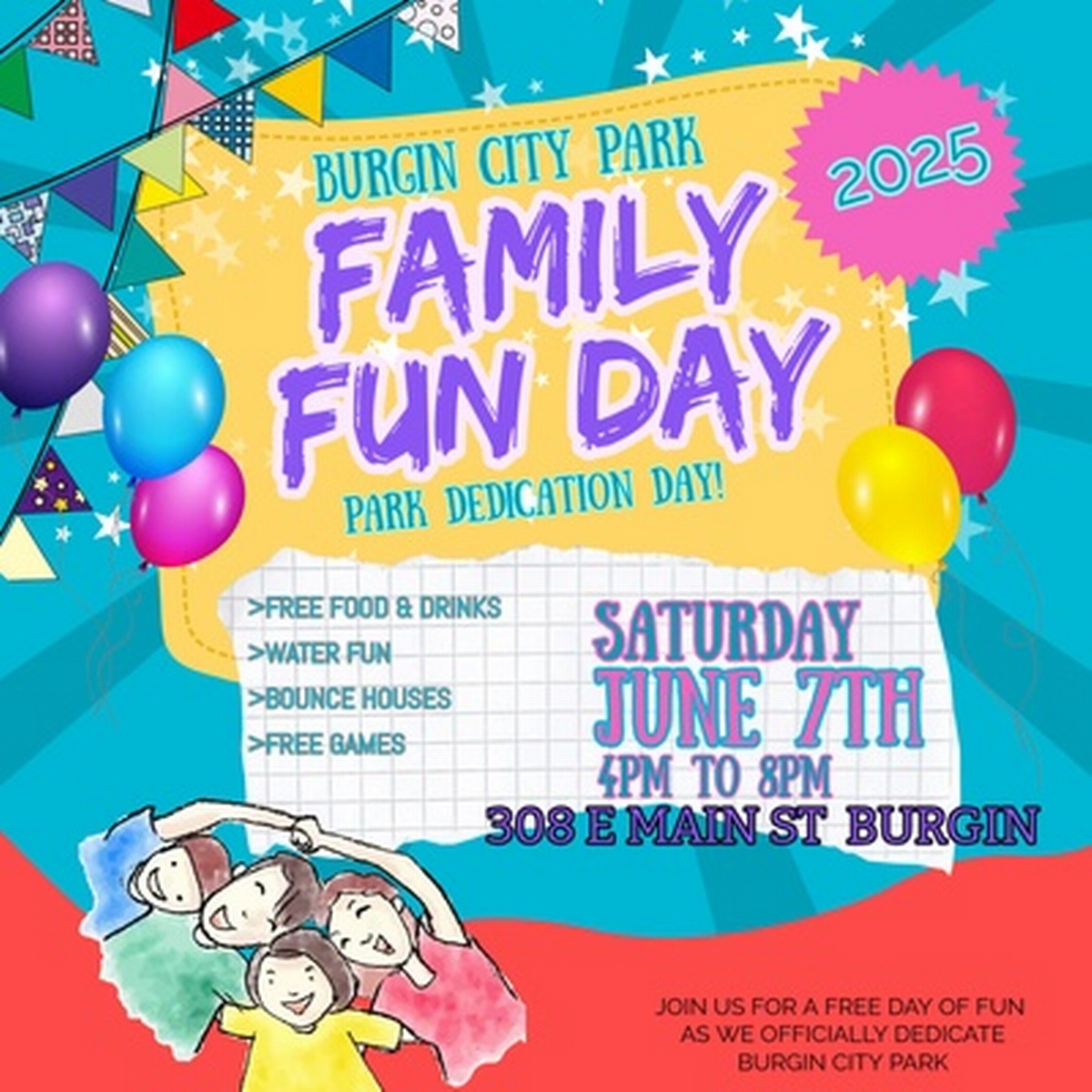 Burgin City Park Family Fun Day - Jun 7, 2025 - Mercer County Chamber ...