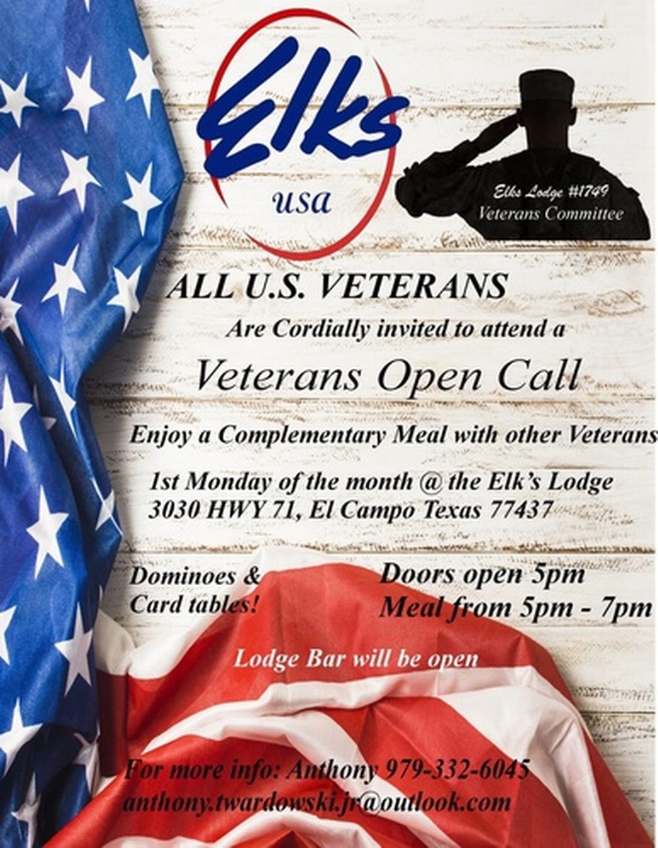Elks Lodge Open Call - Jul 5, 2032 - El Campo Chamber of Commerce, TX