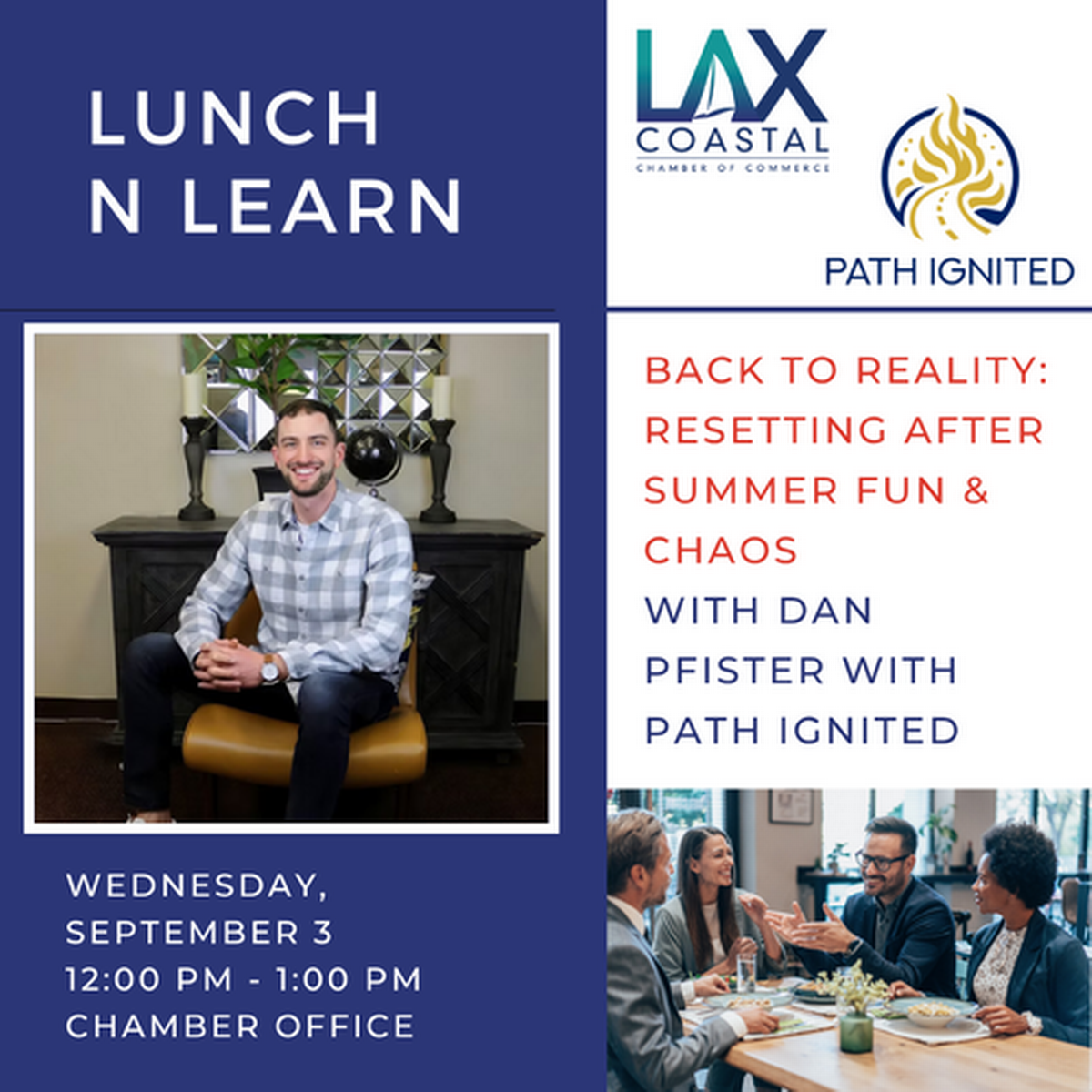 Lunch N Learn - Back to Reality; Resetting After Summer Fun & Chaos ...