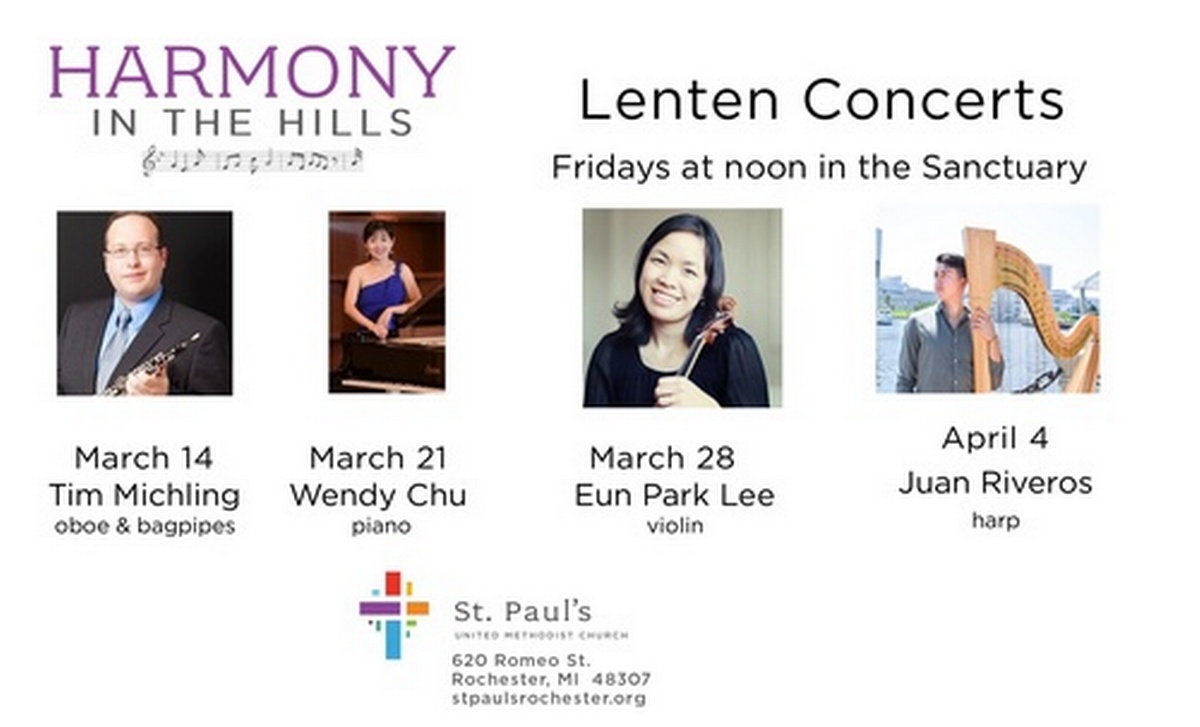 Harmony In The Hills Lenten Concerts series presents: Tim Michling ...