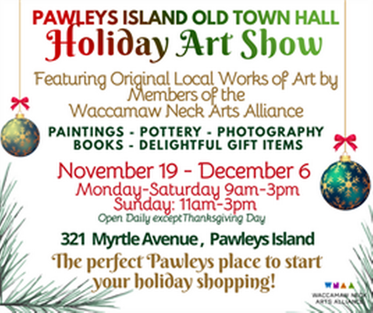 PAWLEYS ISLAND OLD TOWN HALL HOLIDAY ART SHOW - Nov 21, 2025 ...