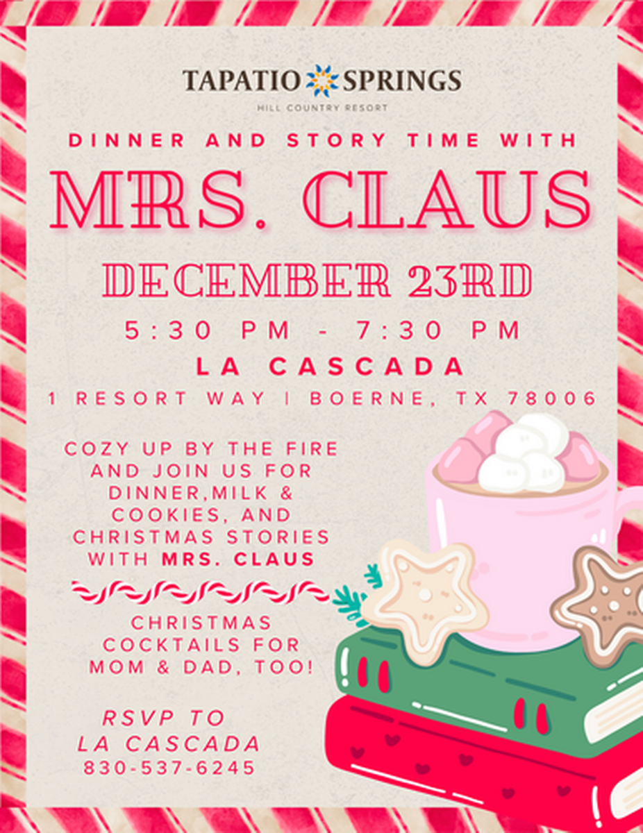 Story Time with Mrs. Claus at Tapatio - Dec 23, 2025 - Calendar ...