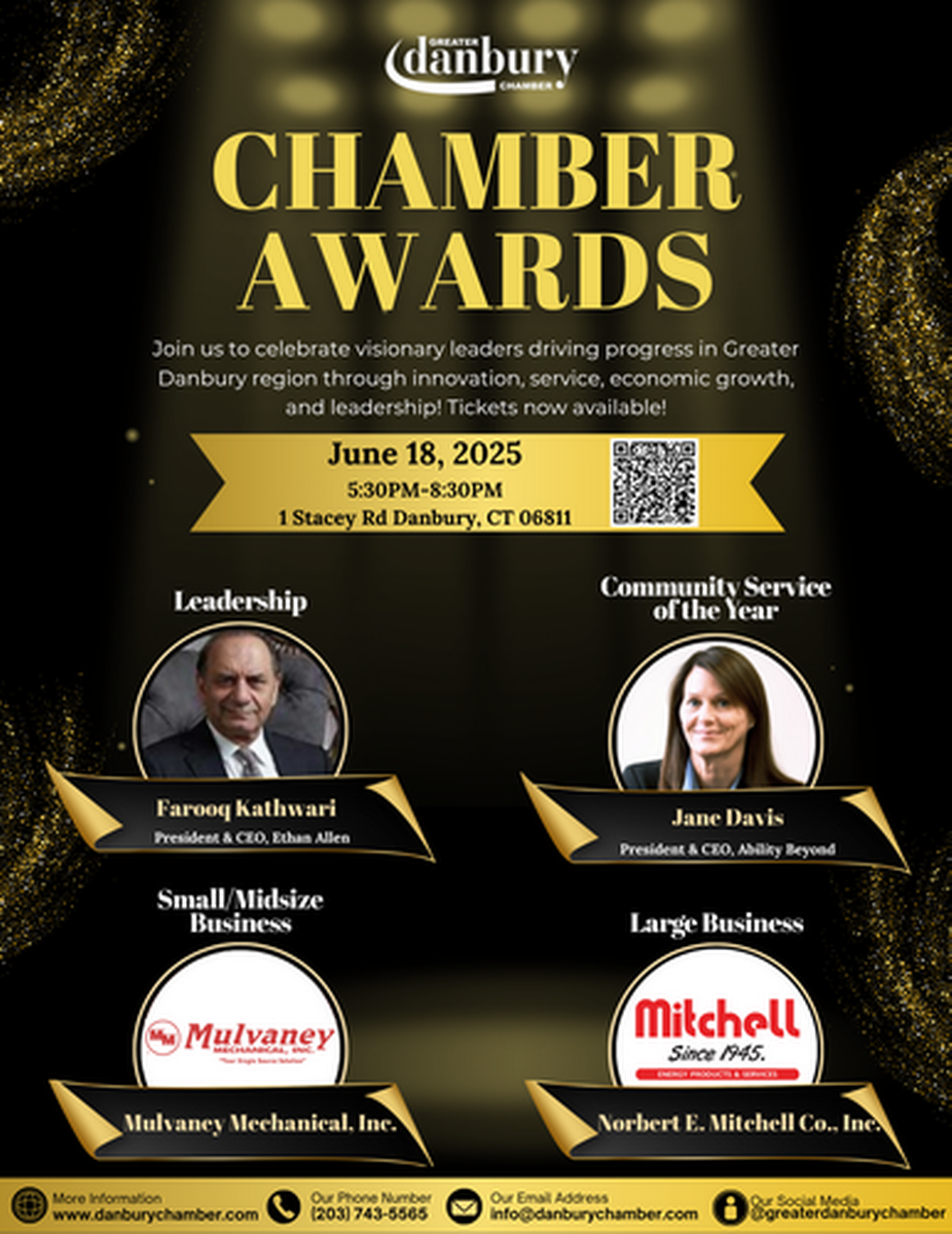 Chamber Awards 2025 - Jun 18, 2025 - Event Calendar - Greater Danbury ...