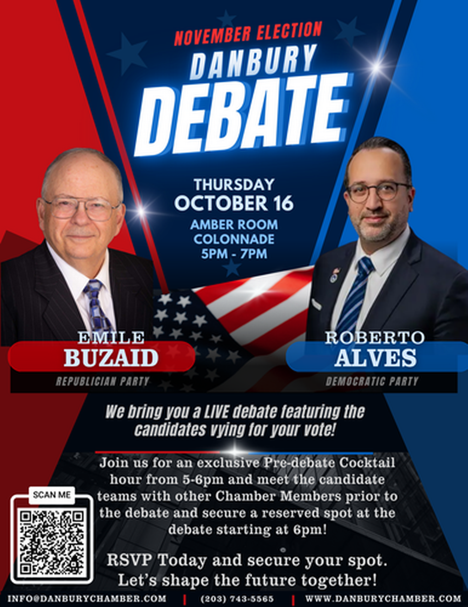 Danbury Mayoral Debate - Oct 16, 2025 - Event Calendar - Greater ...