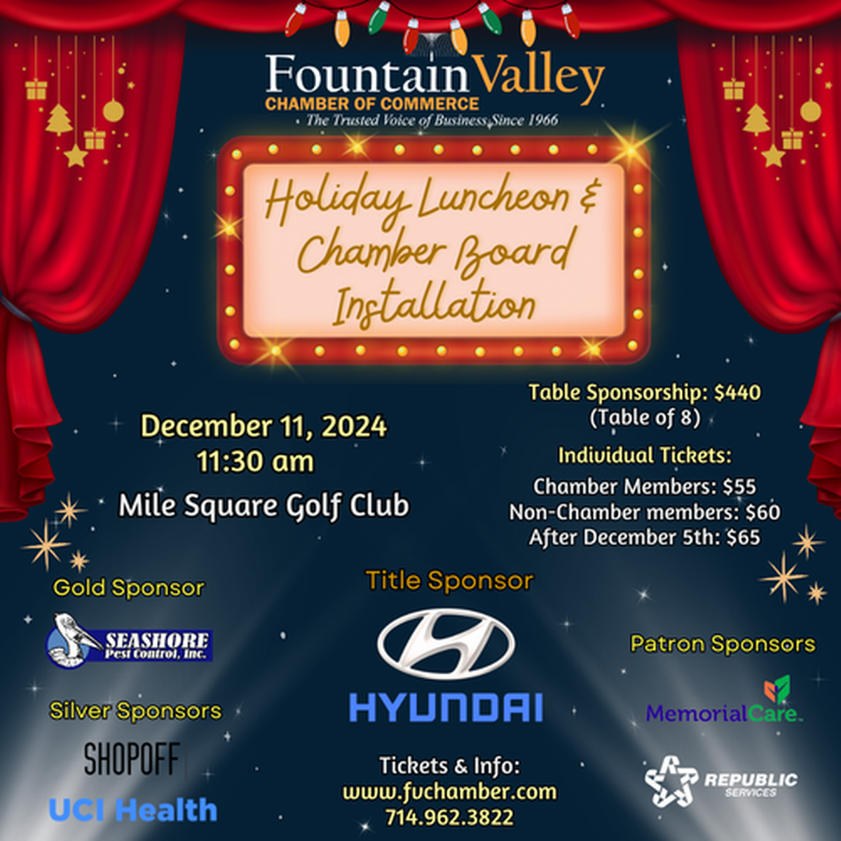 2026 Holiday Luncheon & Chamber Board Installation - Dec 9, 2026 ...