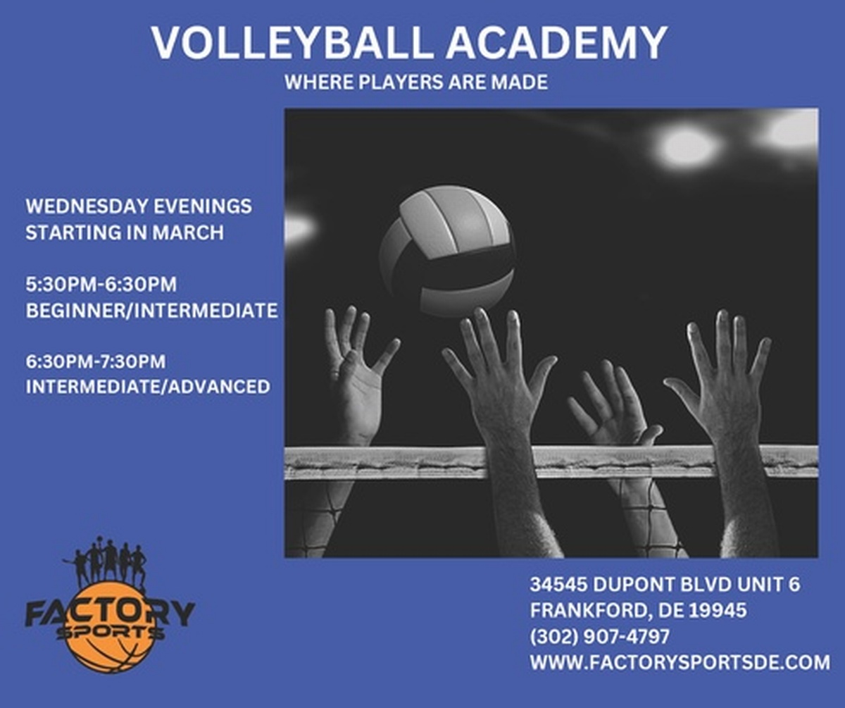 Volleyball Academy at Factory Sports - Dec 24, 2025 - Bethany-Fenwick ...