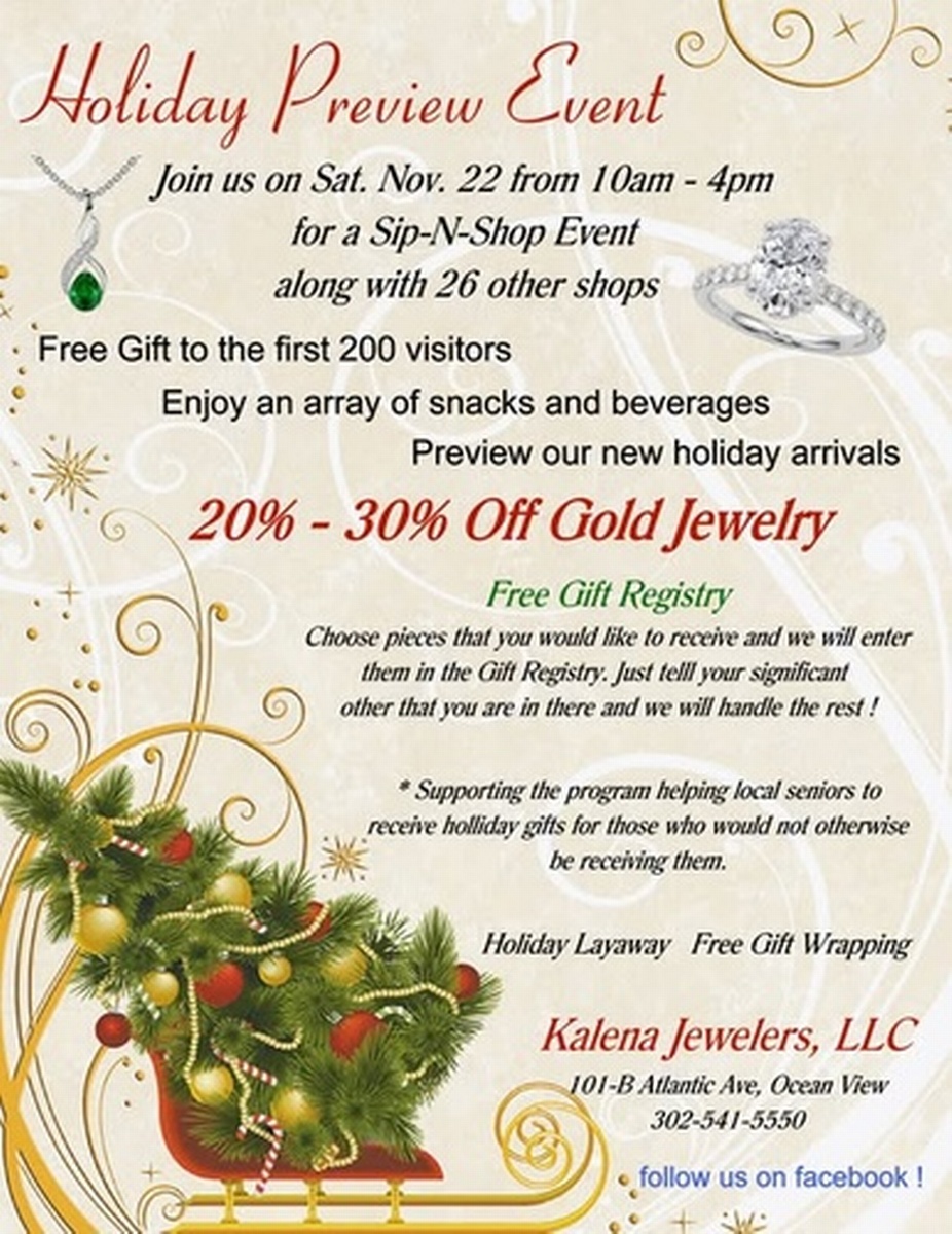 Sip-n-Shop Holiday Preview Event at Kalena Jewelers - Nov 22, 2025 ...