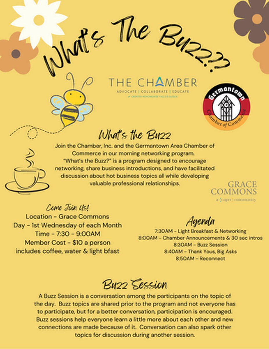 What's the Buzz Networking - Apr 1, 2026 - Germantown Area Chamber of ...