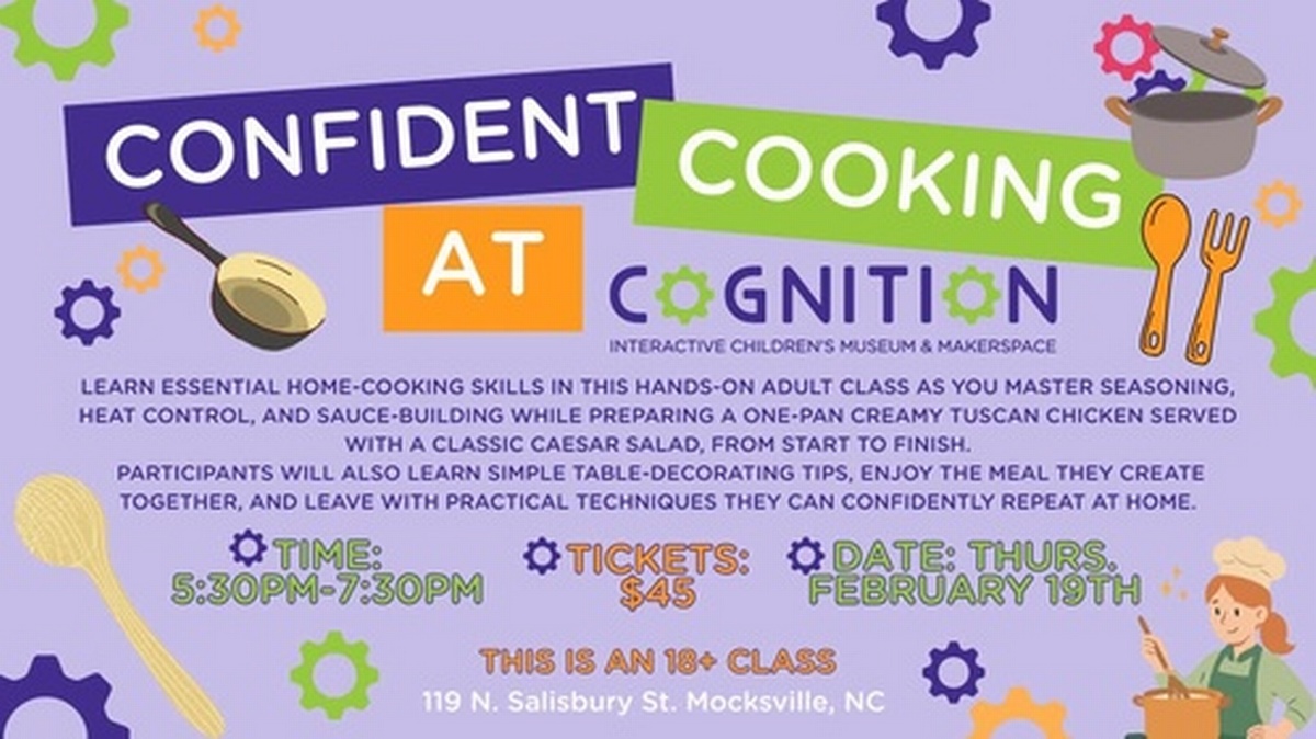 Confident Cooking: An Adult Cooking Class | Cognition Davie - Feb 19 ...