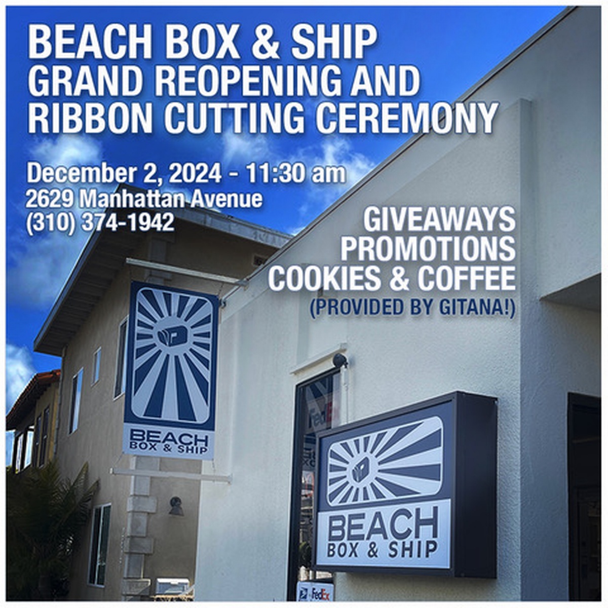 Beach Box & Ship Grand Opening and Ribbon Cutting Ceremony - Dec 2, 2024