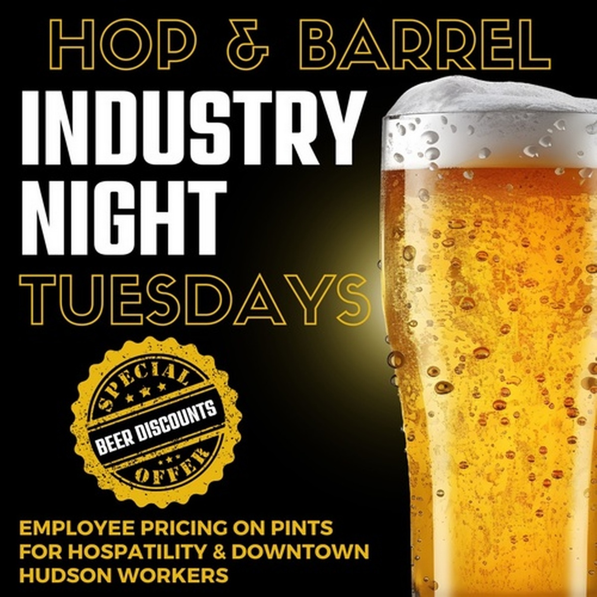 Industry Night at Hop & Barrel Brewing - Jul 22, 2025