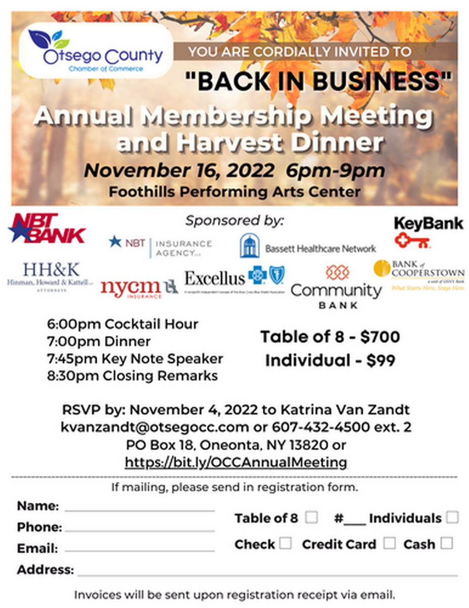2022 Annual Membership Meeting - Back in Business - Nov 16, 2022 - The ...