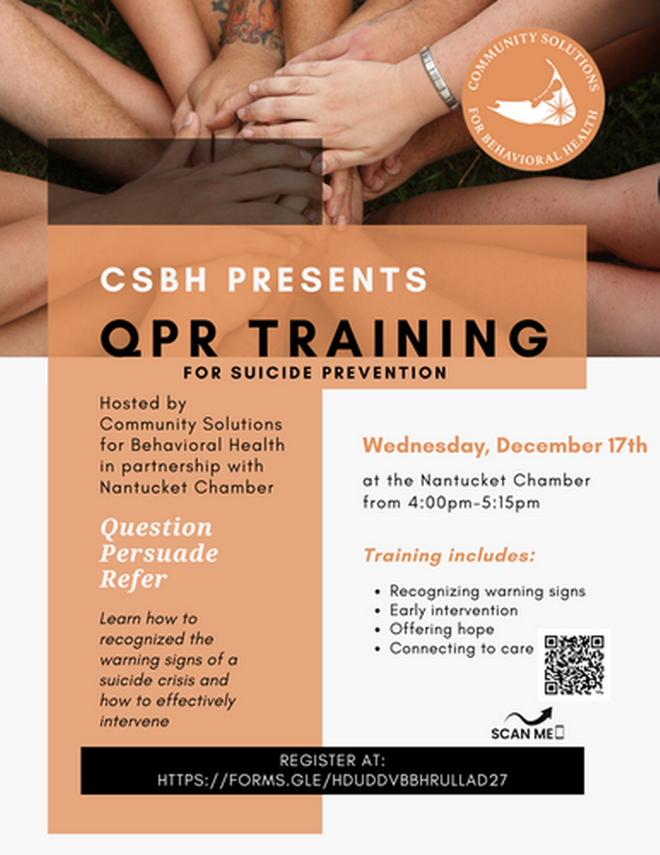 QPR (Suicide Prevention) Training with Community Solutions for ...