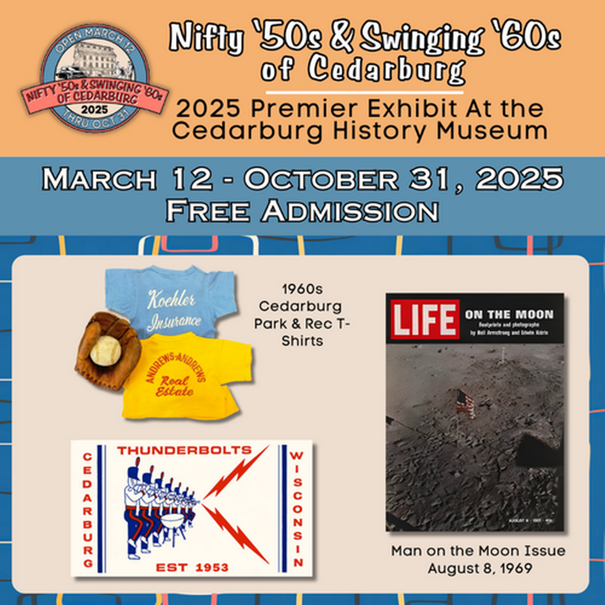 "Nifty 50s & Swining 60s of Cedarburg" Exhibit at the Cedarburg History ...