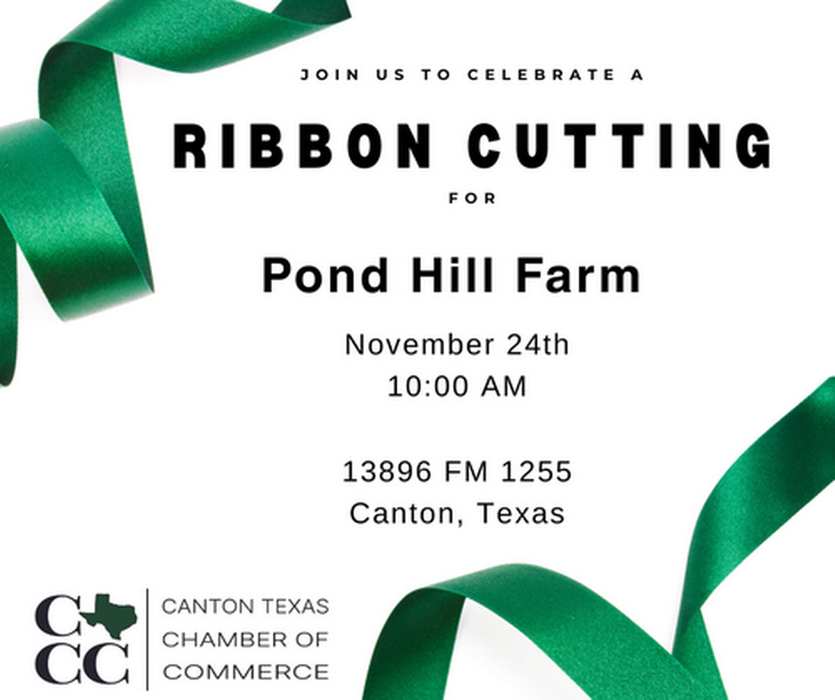 2025- Ribbon Cutting - Pond Hill Farm - Nov 24, 2025 - Canton Texas ...